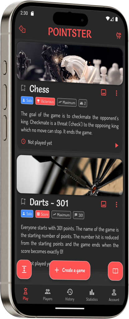 Pointster - Score counter - Counting score